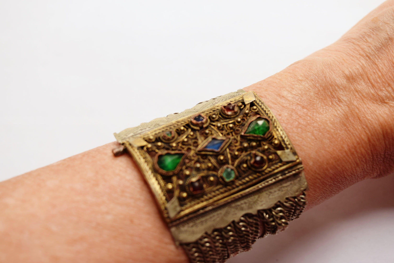 Antique Bosnian Silver Chain Bracelet Ottoman Era Balkan Jewelry – Anteeka