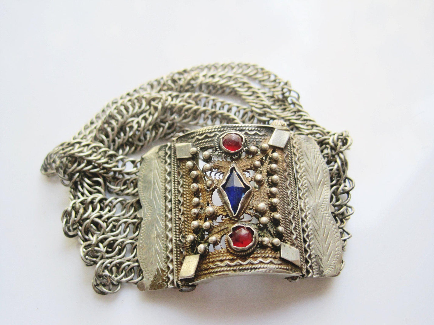 Antique Bosnian Silver Chain Bracelet Ottoman Era Balkan Jewelry – Anteeka