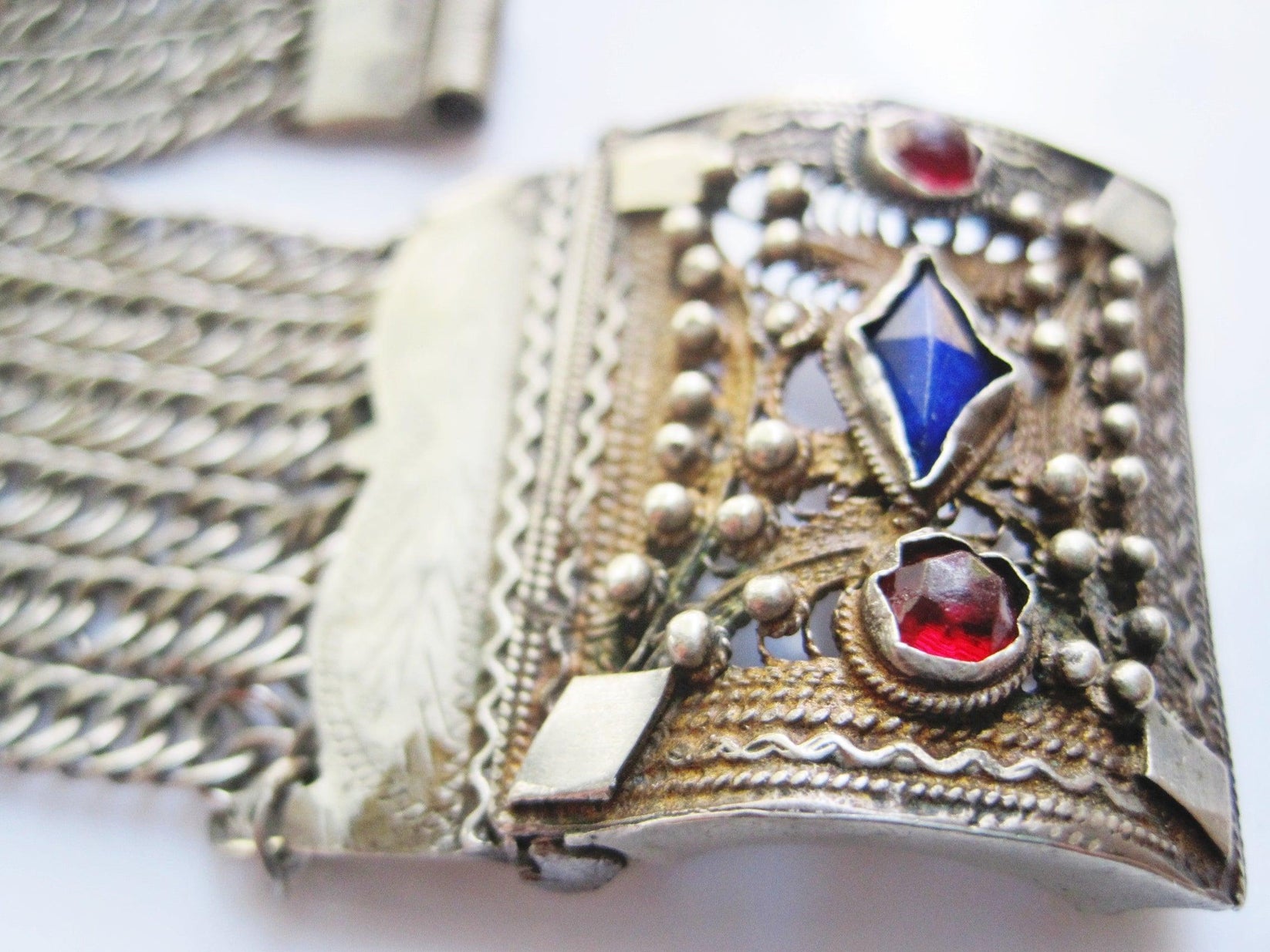 Antique Bosnian Silver Chain Bracelet Ottoman Era Balkan Jewelry – Anteeka
