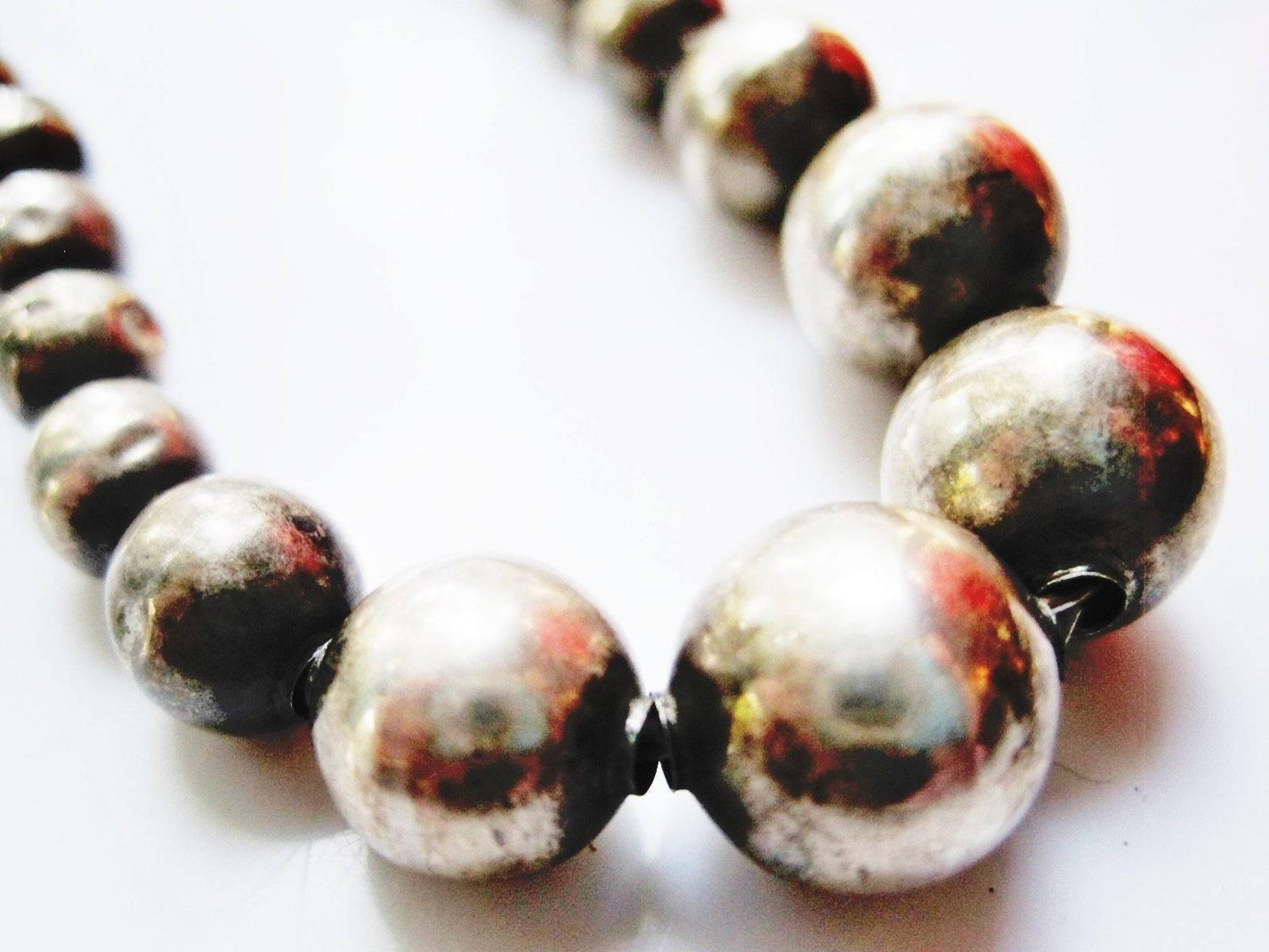 Petite Vintage Mexican Silver Ball Necklace – Anteeka